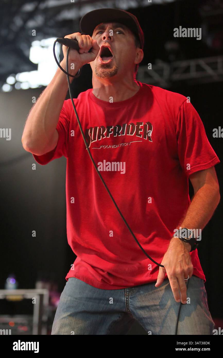July 20, 2013 - St. Augustine, Florida, USA - JIM LINDBERG, lead singer ...