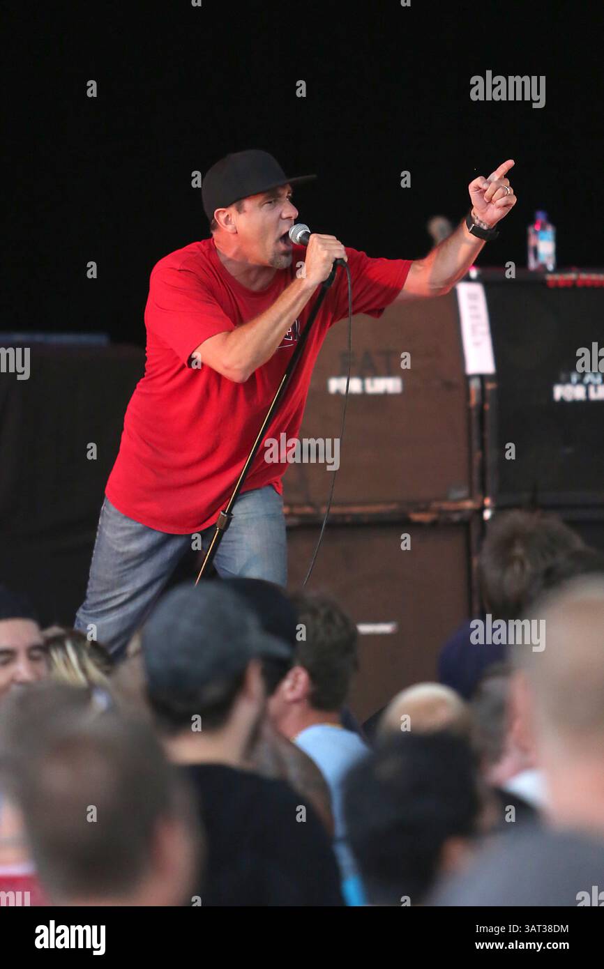 July 20, 2013 - St. Augustine, Florida, USA - JIM LINDBERG, lead singer ...