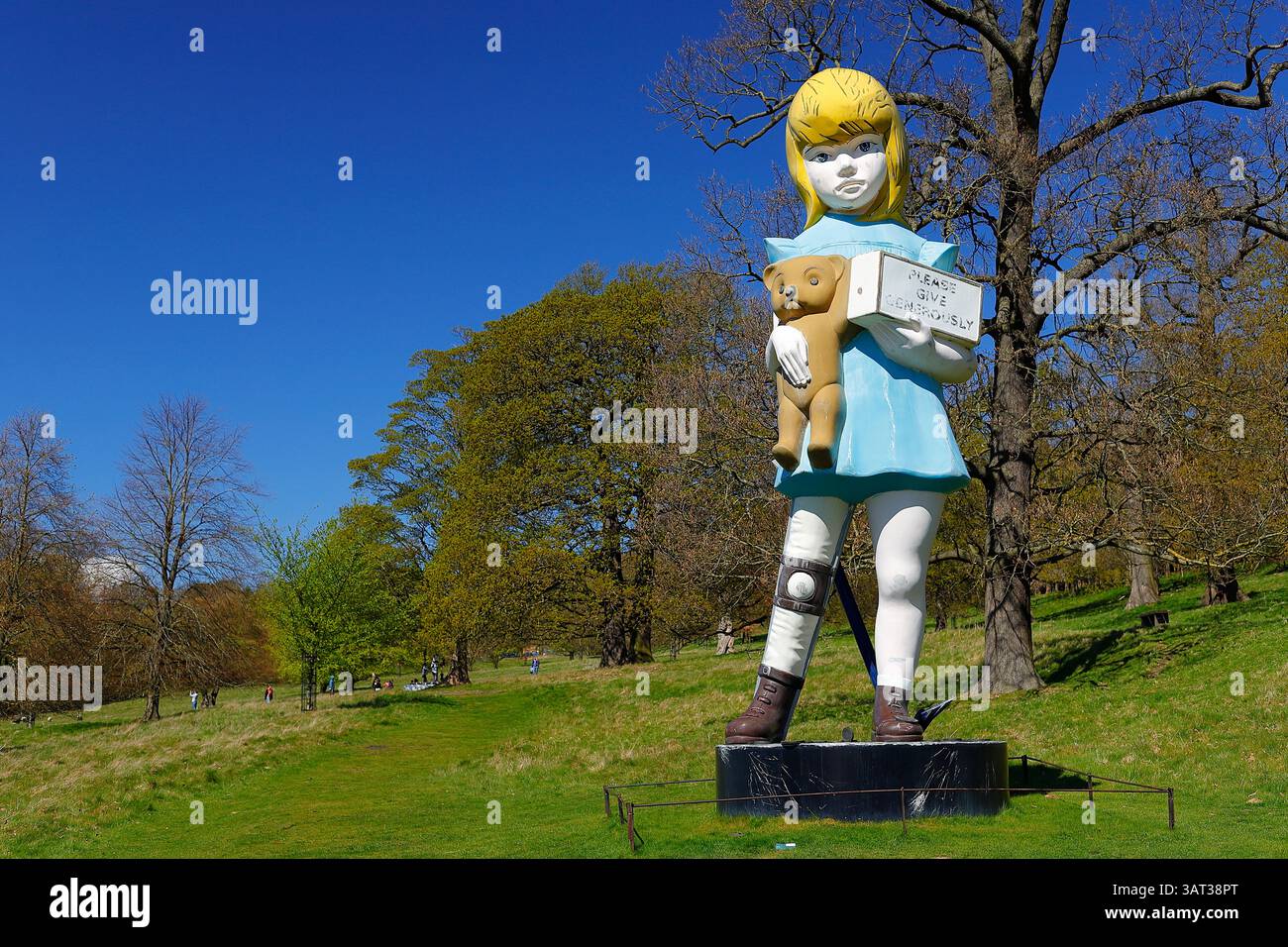 Charity is a large sculpture by artist Damien Hirst on display at ...