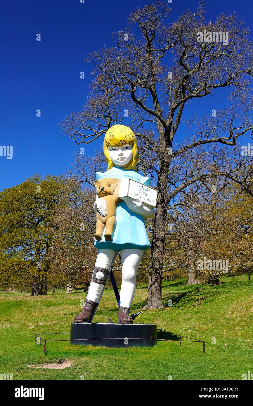 Charity is a large sculpture by artist Damien Hirst on display at ...