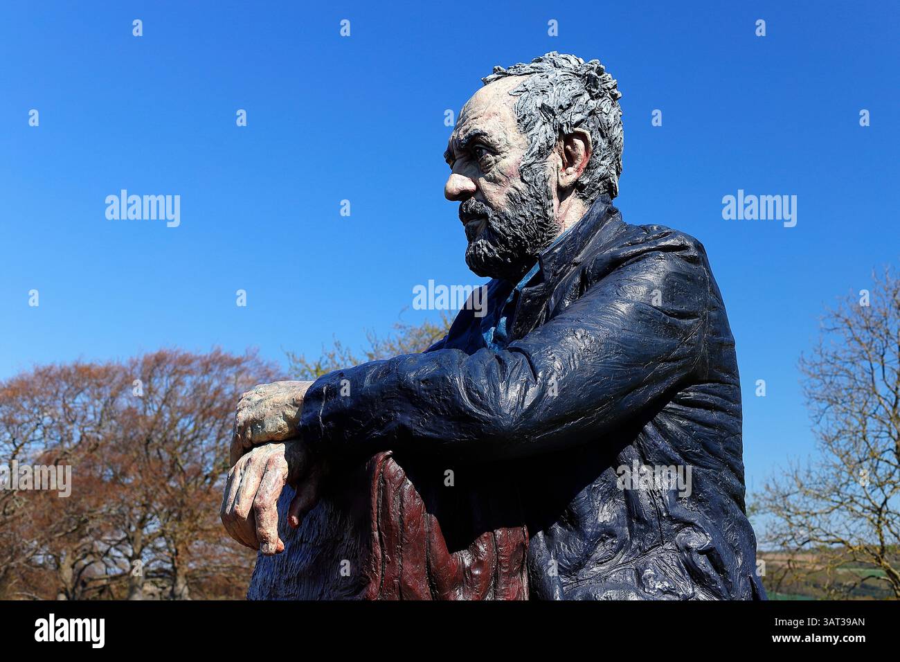 The Seated Figure at Yorkshire Sculpture Park. Created by Sean Henry ...