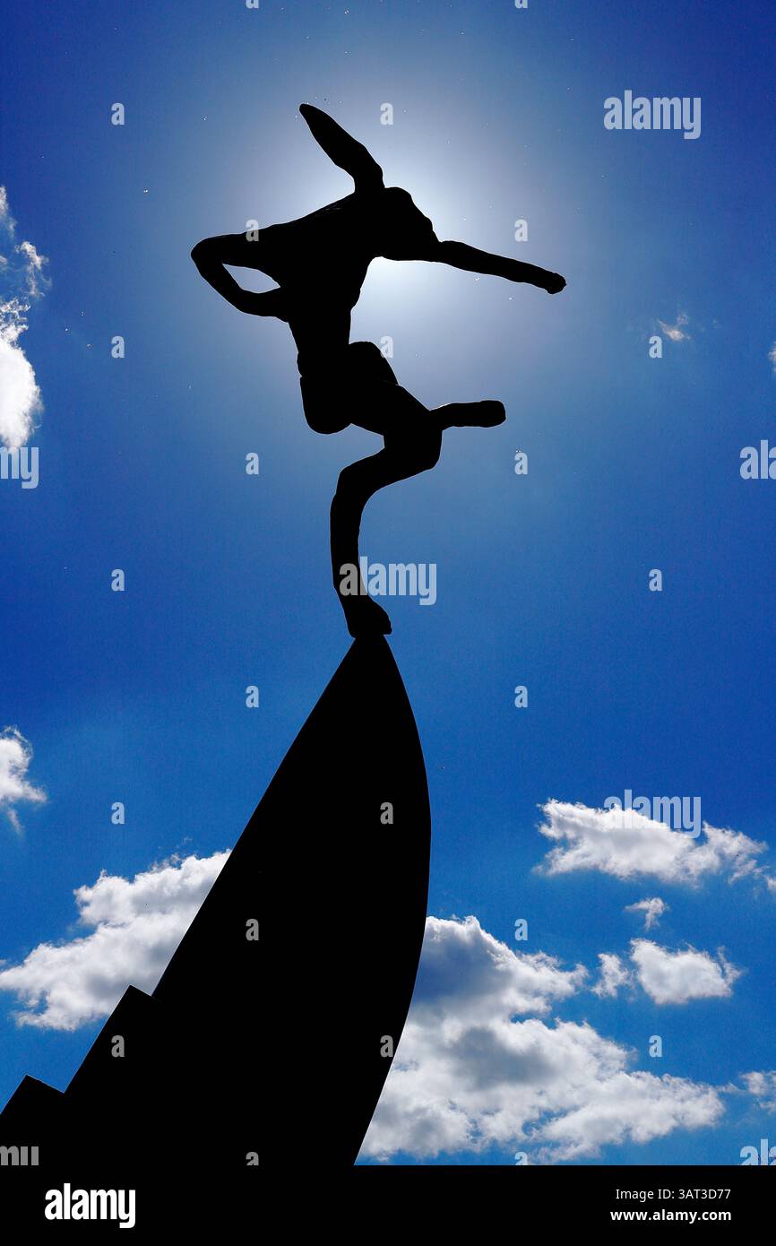 Large Nijinski On Anvil Point sculpture by Barry Flanagan at Yorkshire ...