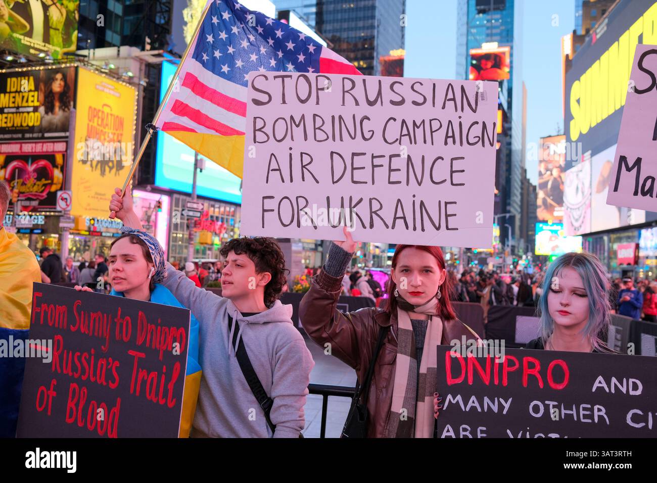 New York, New York, USA. 17th Apr, 2025. Protest in Times Square ...