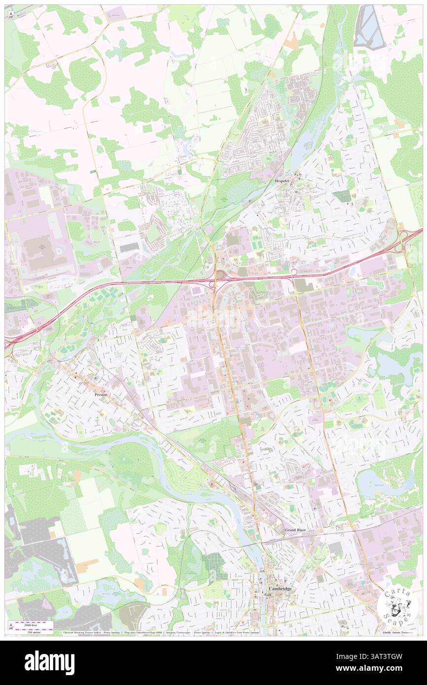 Kitchener ontario map hi-res stock photography and images - Alamy