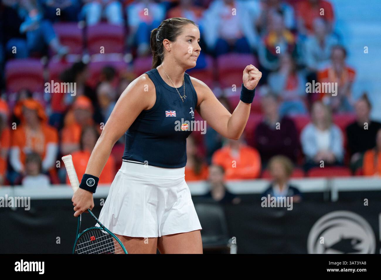 THE HAGUE, NETHERLANDS - APRIL 12: Jodie Burrage of Great Britain ...