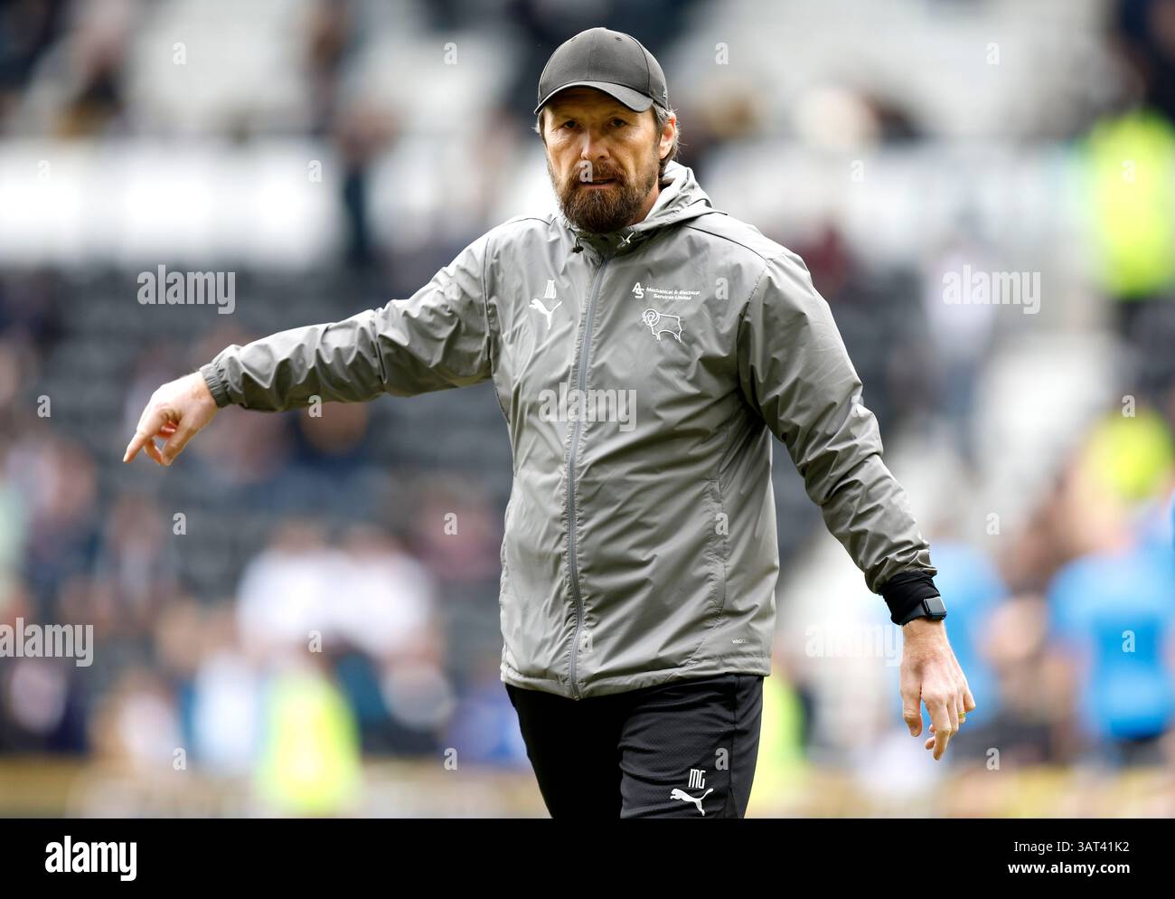 Derby County assistant manager Matt Gardiner before the Sky Bet ...