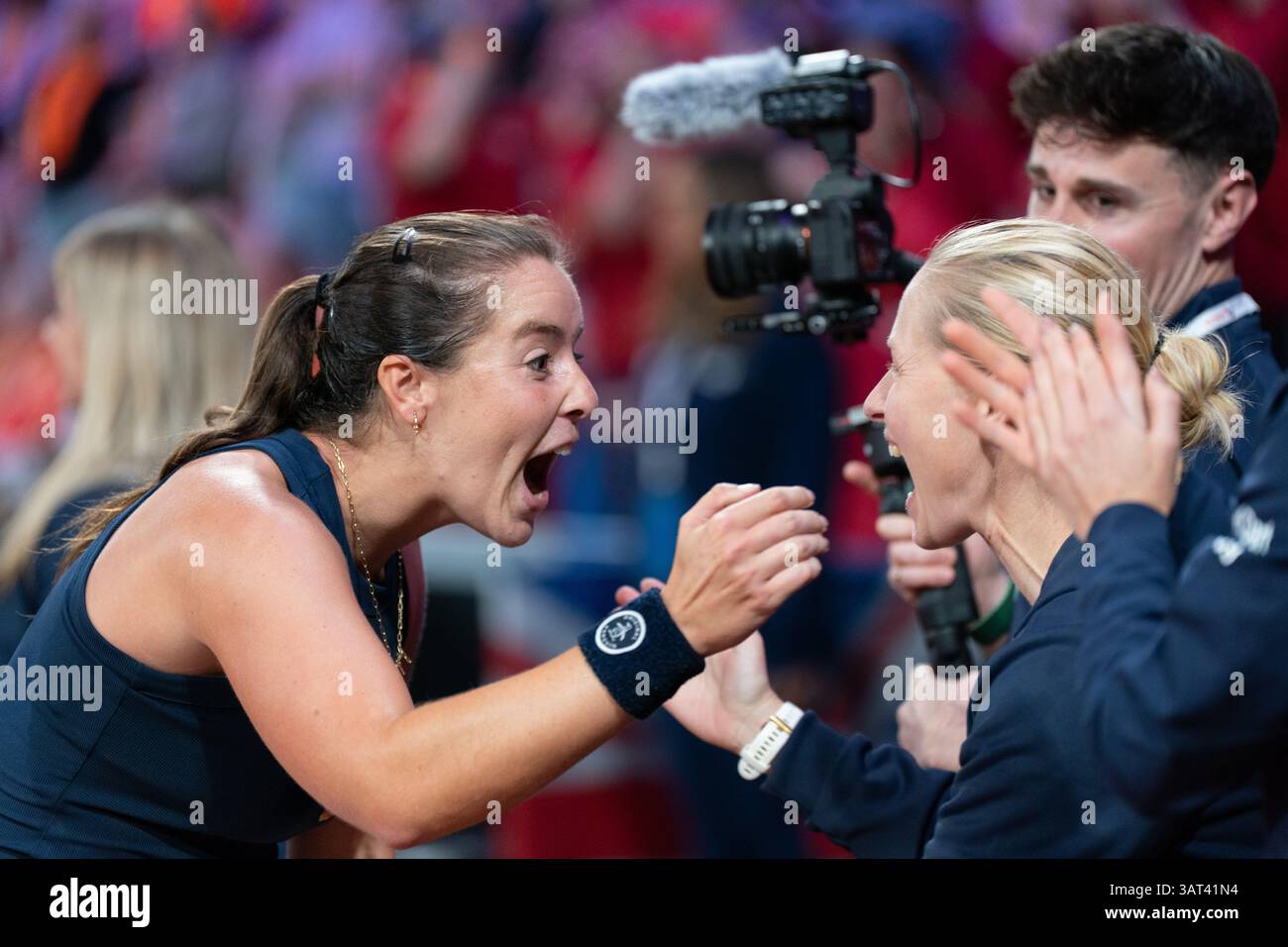 THE HAGUE, NETHERLANDS - APRIL 12: Jodie Burrage of Great Britain ...