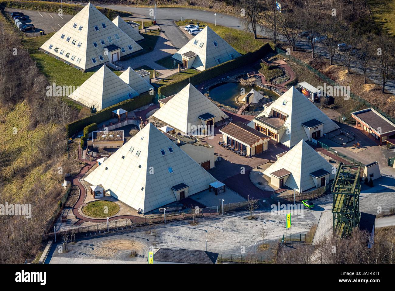 Luftbild, Galileo Park, Sauerland-Pyramiden, Meggen, Lennestadt ...