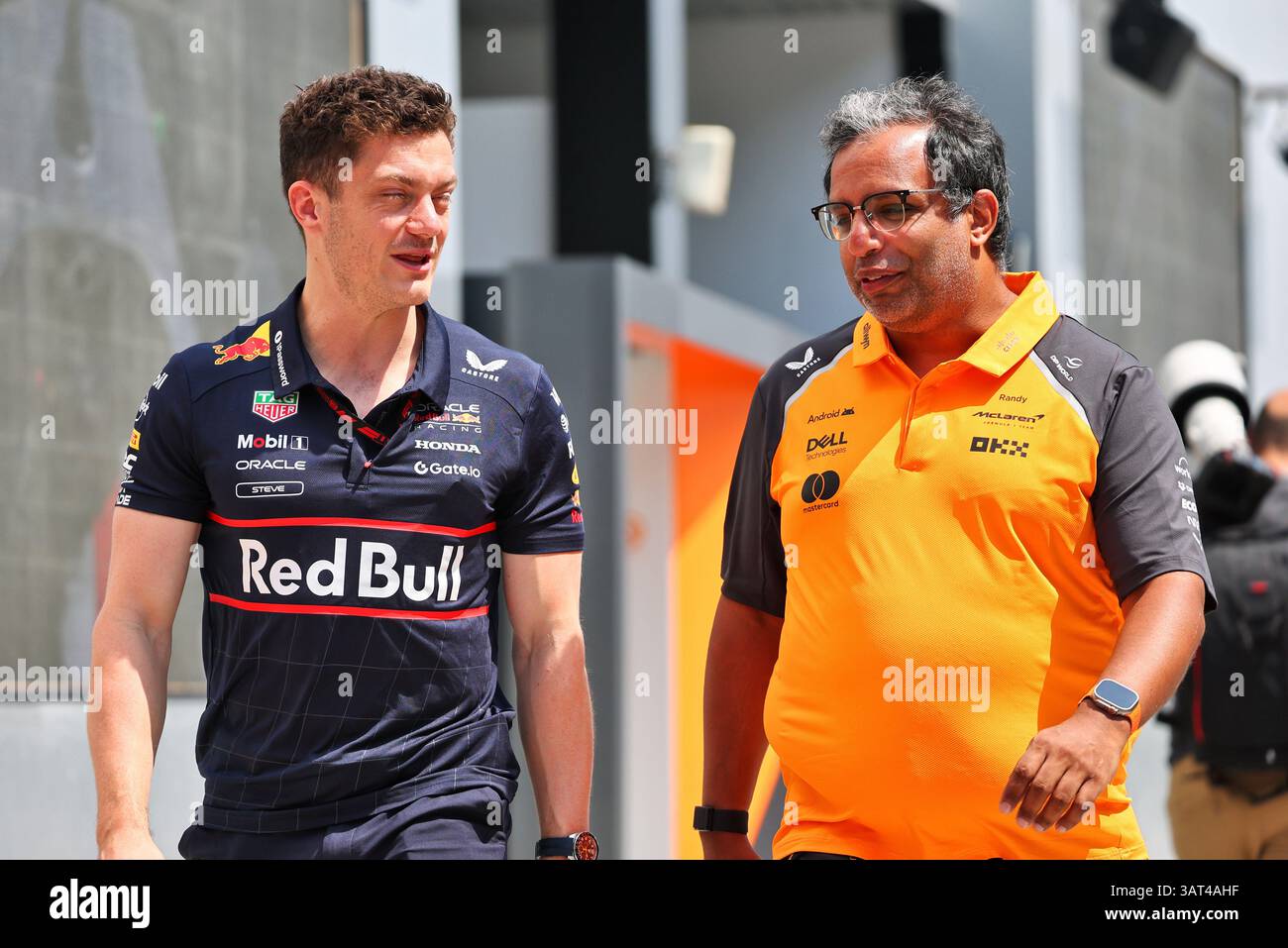 Jeddah, Saudi Arabia. 18th Apr, 2025. (L to R): Stephen Knowles (GBR ...