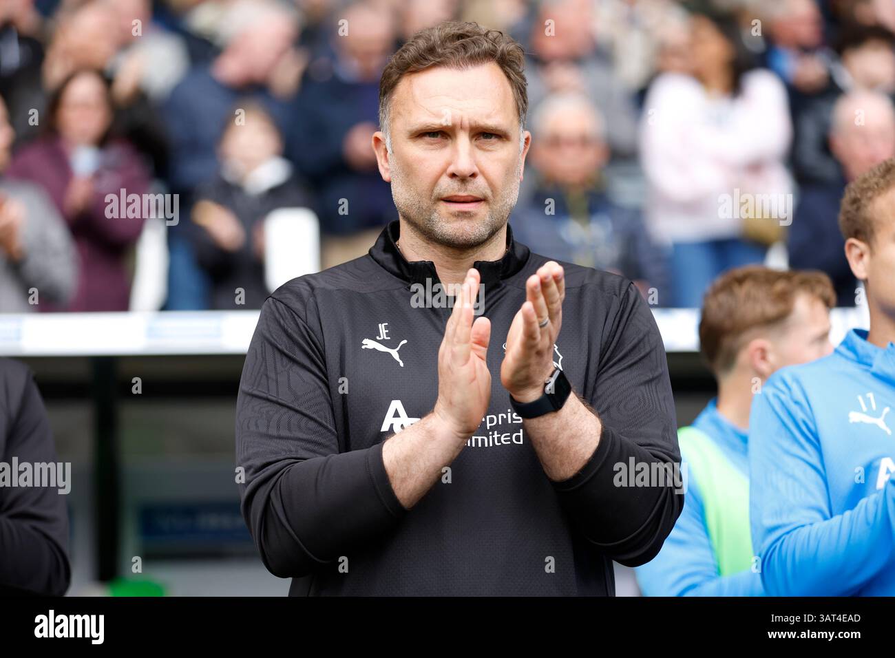 Derby County manager John Eustace before the Sky Bet Championship match ...