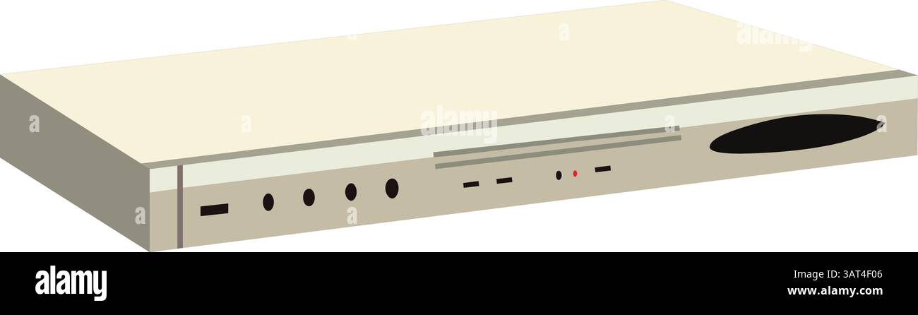 DVD player vector illustration isolated on white background.Cd player ...