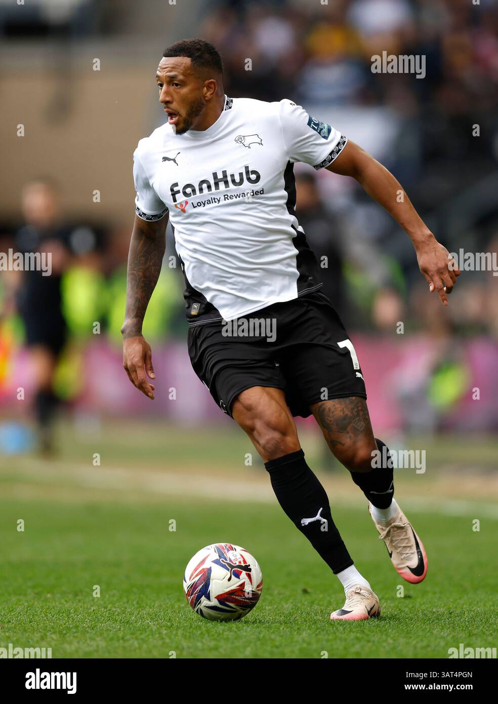Derby County's Nathaniel Mendez-Laing in action during the Sky Bet ...