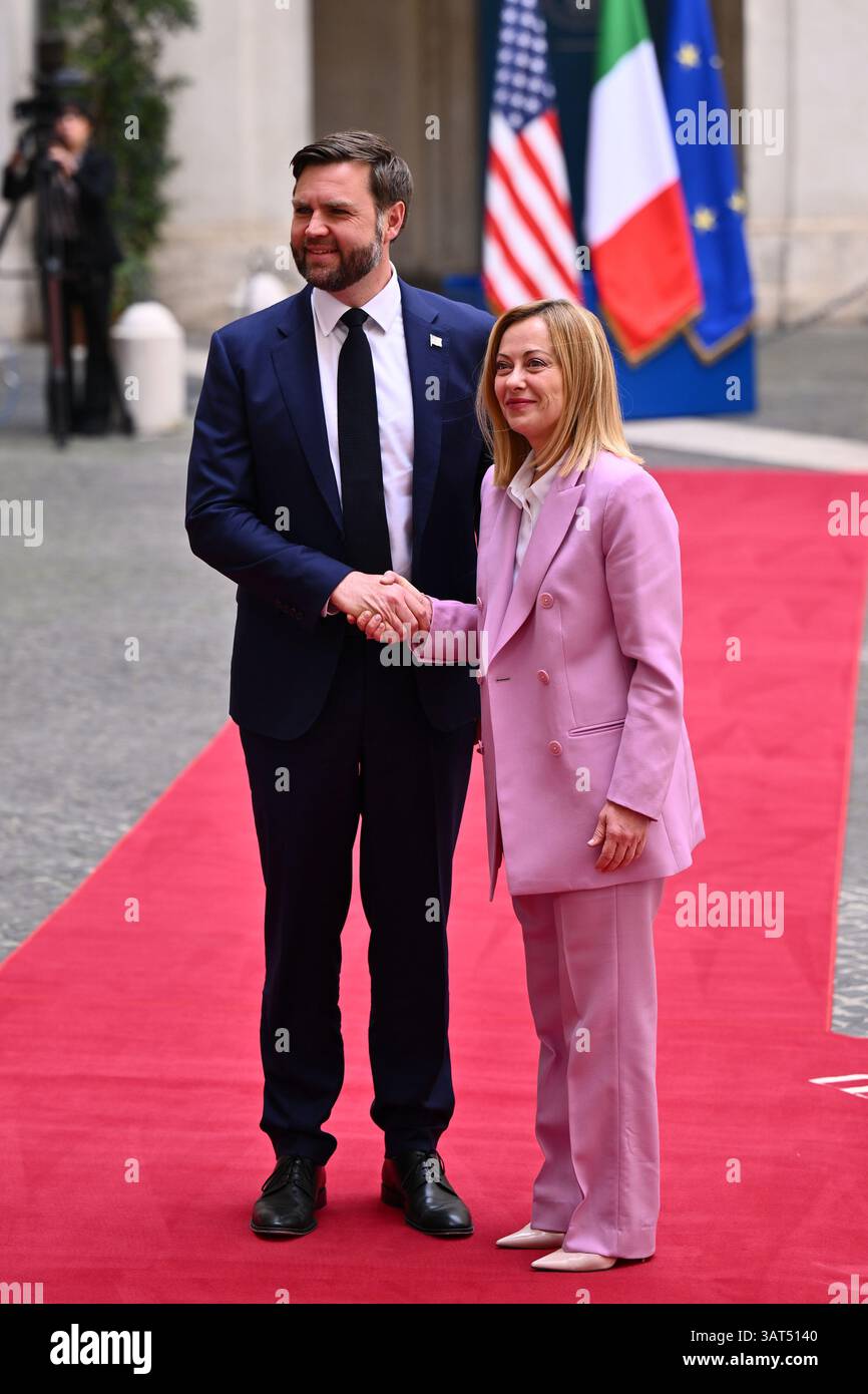 Prime Minister Giorgia Meloni meets with Vice President of the United ...