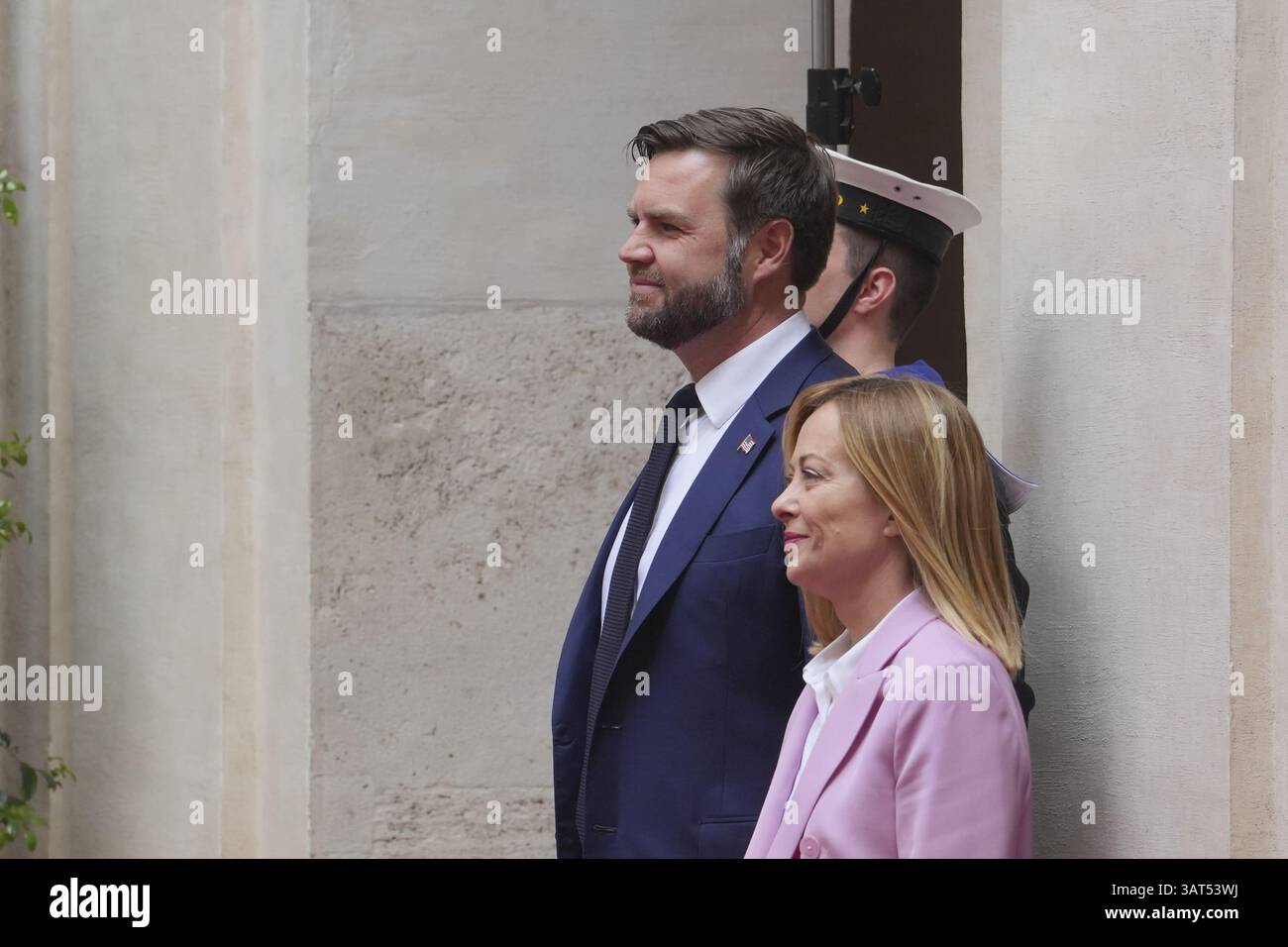 Rome, President Giorgia Meloni receives US Vice President JD Vance at ...