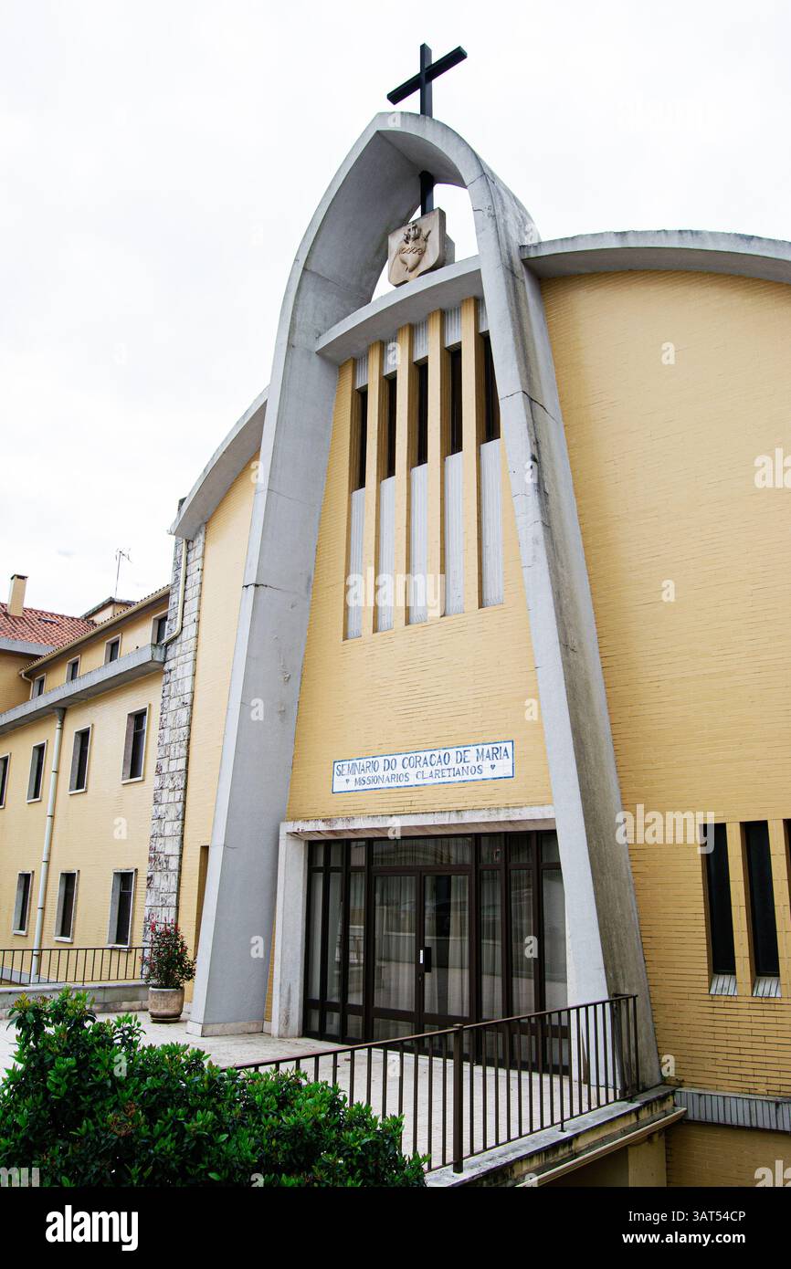 Fatima, Portugal - April 15, 2025: Architecture of a religious building ...