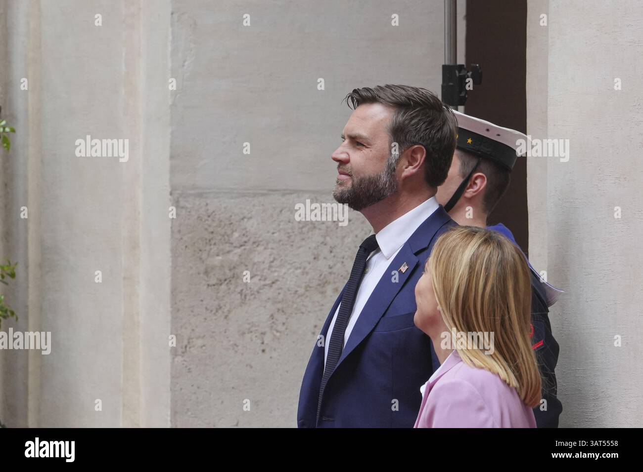 Rome, President Giorgia Meloni receives US Vice President JD Vance at ...