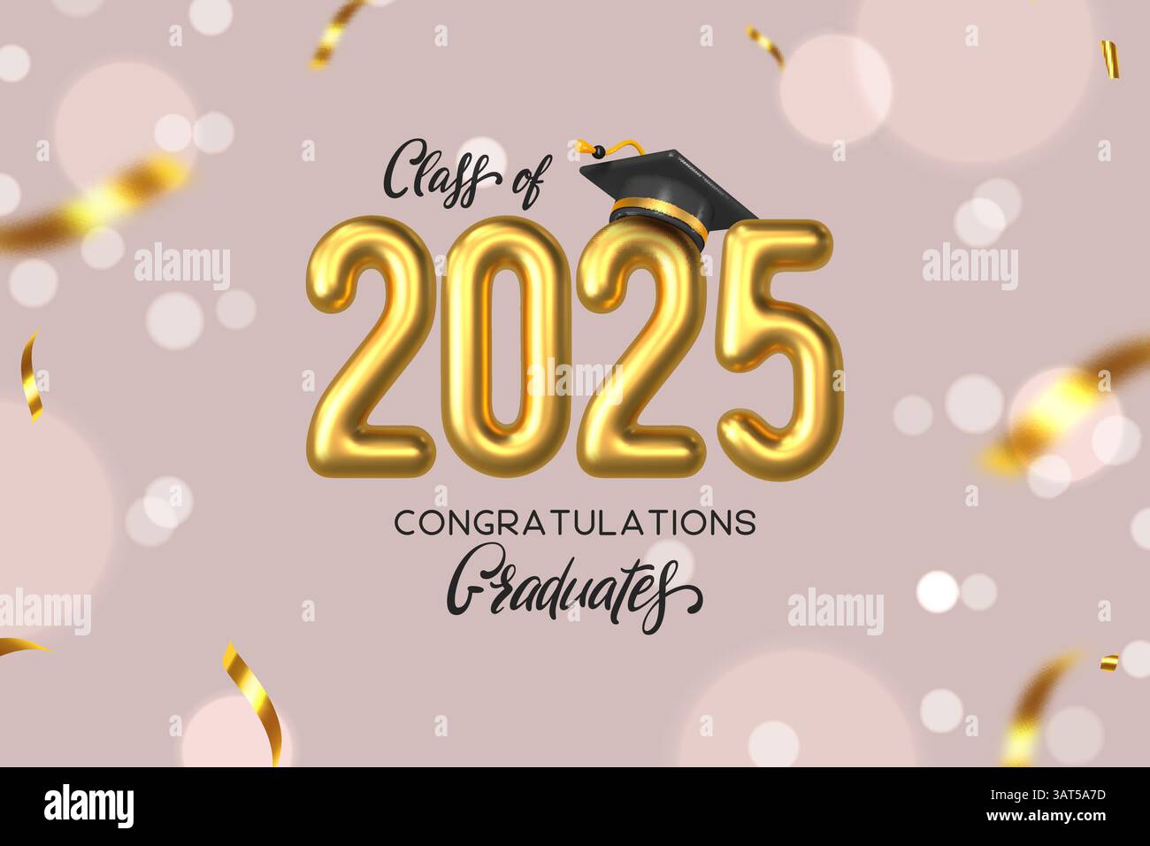 Graduate 2025 lettering graduation hi-res stock photography and images ...