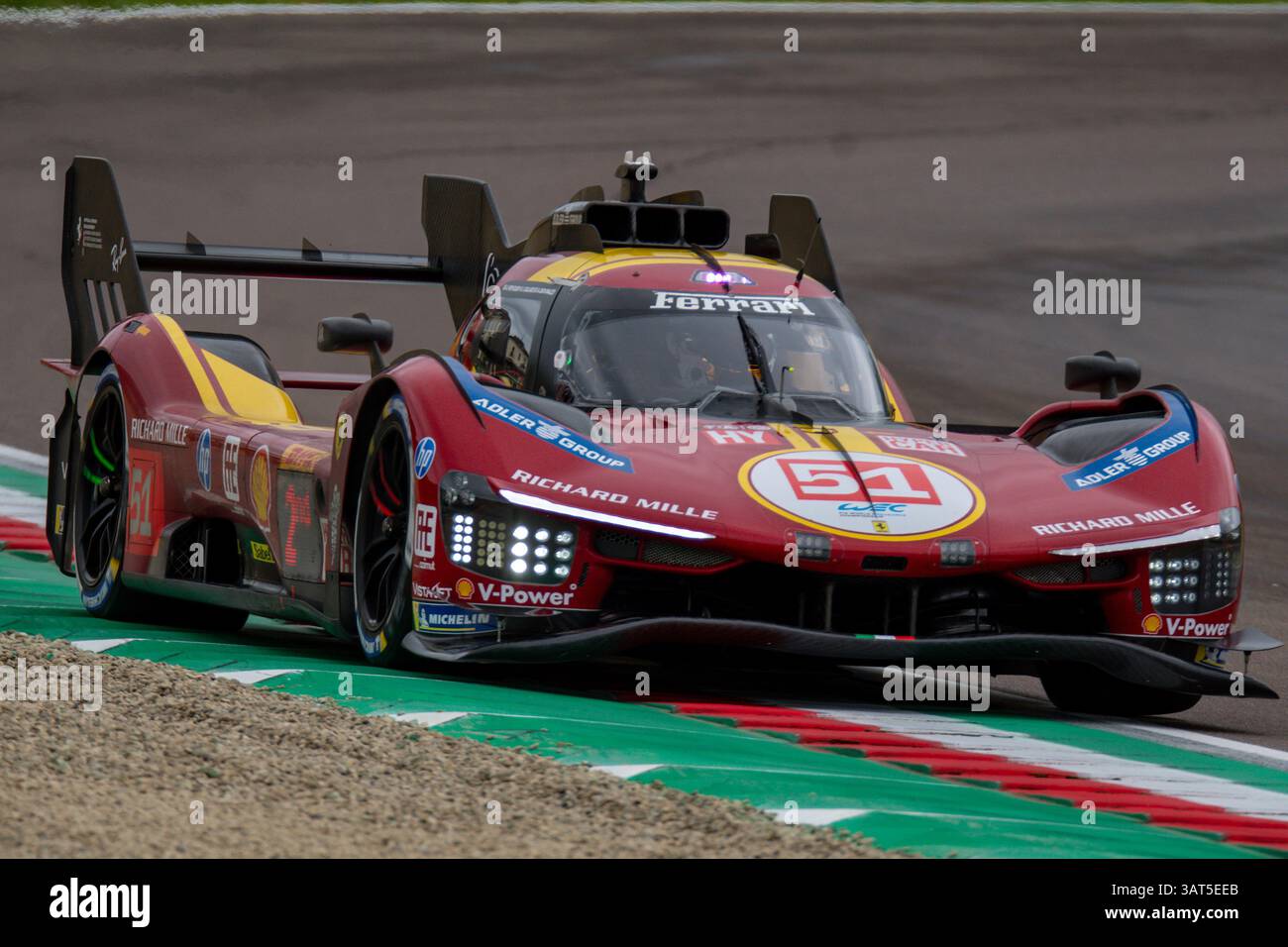 Imola, Italy. 18th Apr, 2025. Ferrari of Corse 499P during WEC - 6 ...