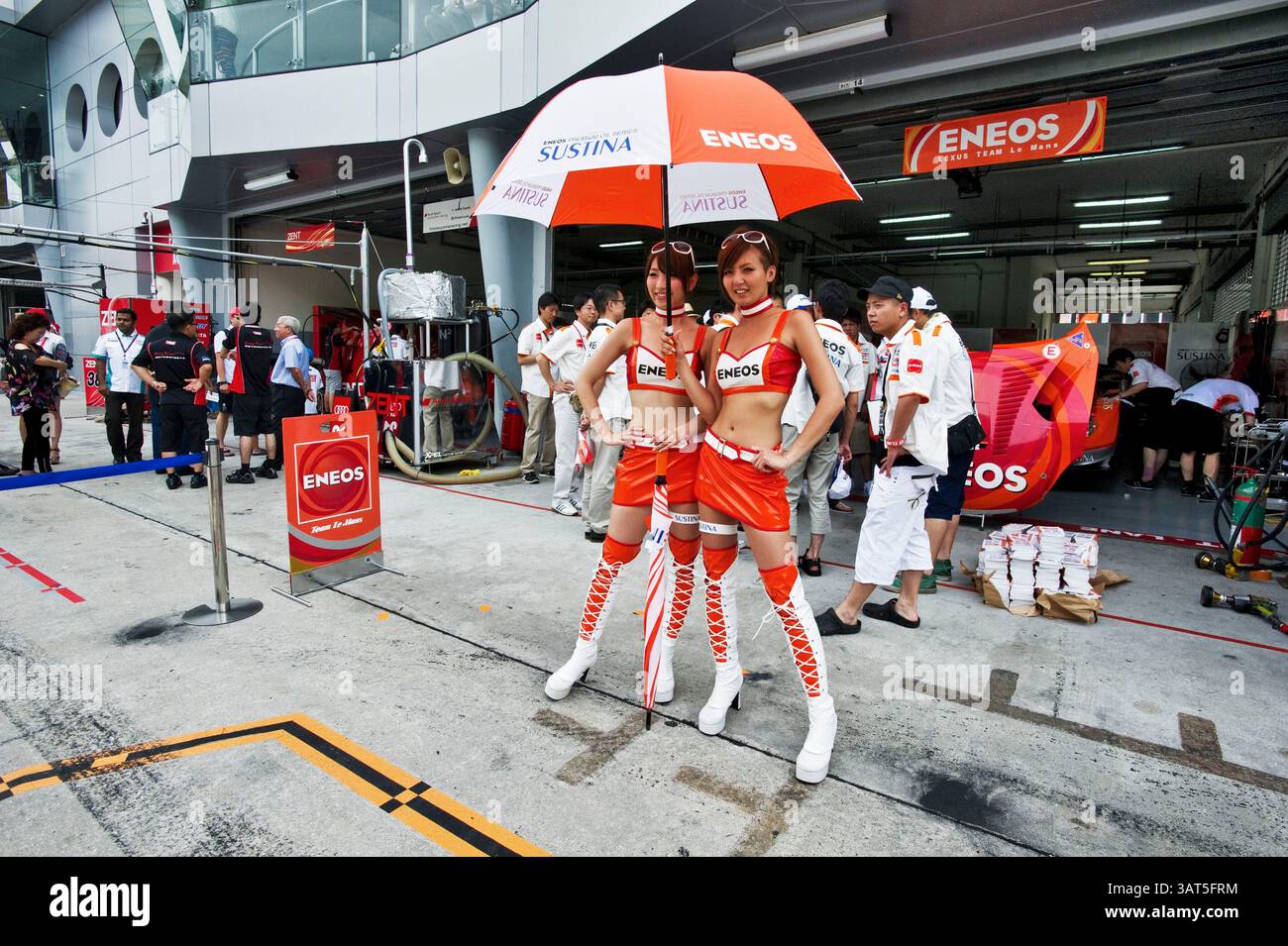 Jun 16, 2013 - Sepang, Malaysia - The Eneos Race Queens pose for fans ...