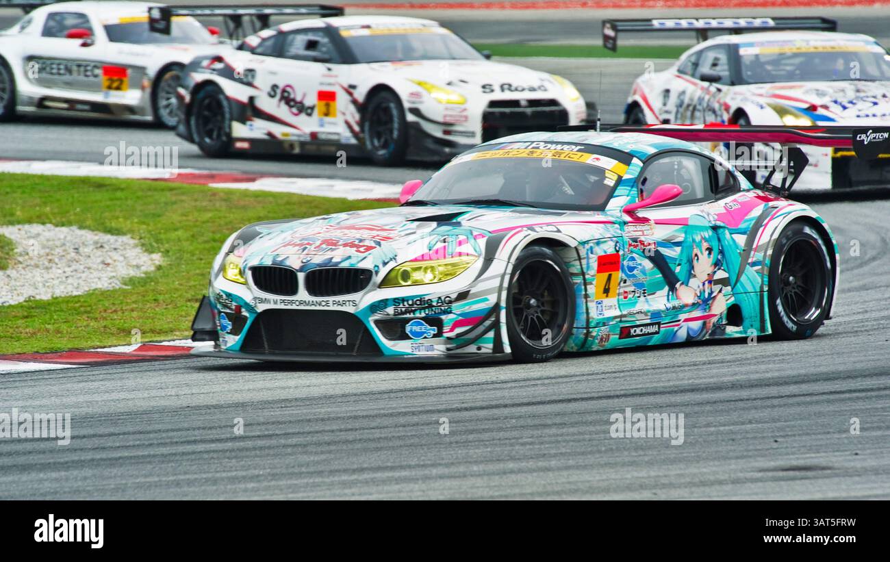 Jun 16, 2013 - Sepang, Malaysia - The BMW of team GSR Hatsunemiku. Round 3 of the Super GT ...