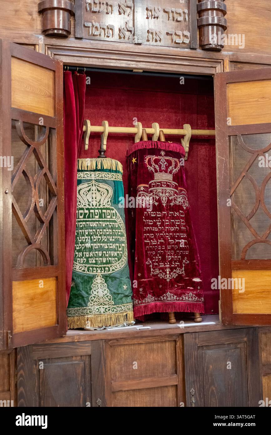 Renovated old Beit Yehuda Assayag Synagogue, now a museum, in the ...