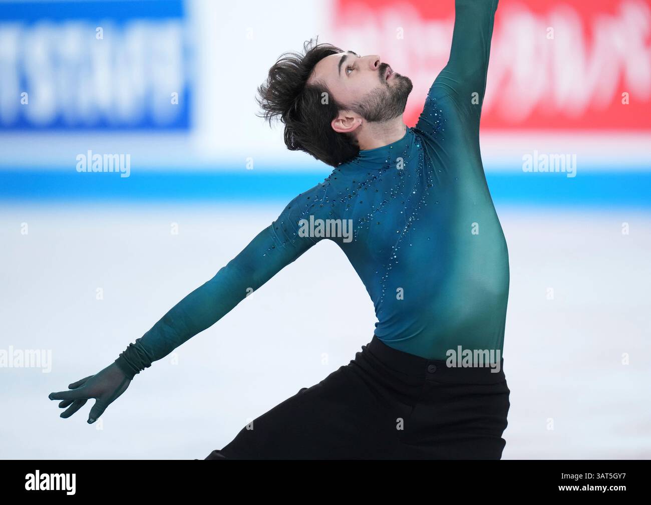 Kevin AYMOZ of France performs during Men free skating of the ISU ...