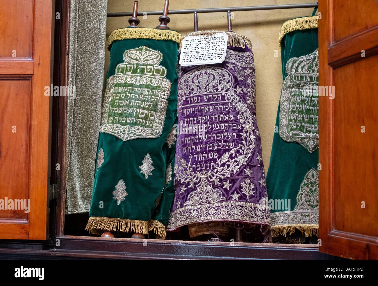 The beautiful, restored Moshe Nahon Synagogue in the historic Jewish ...