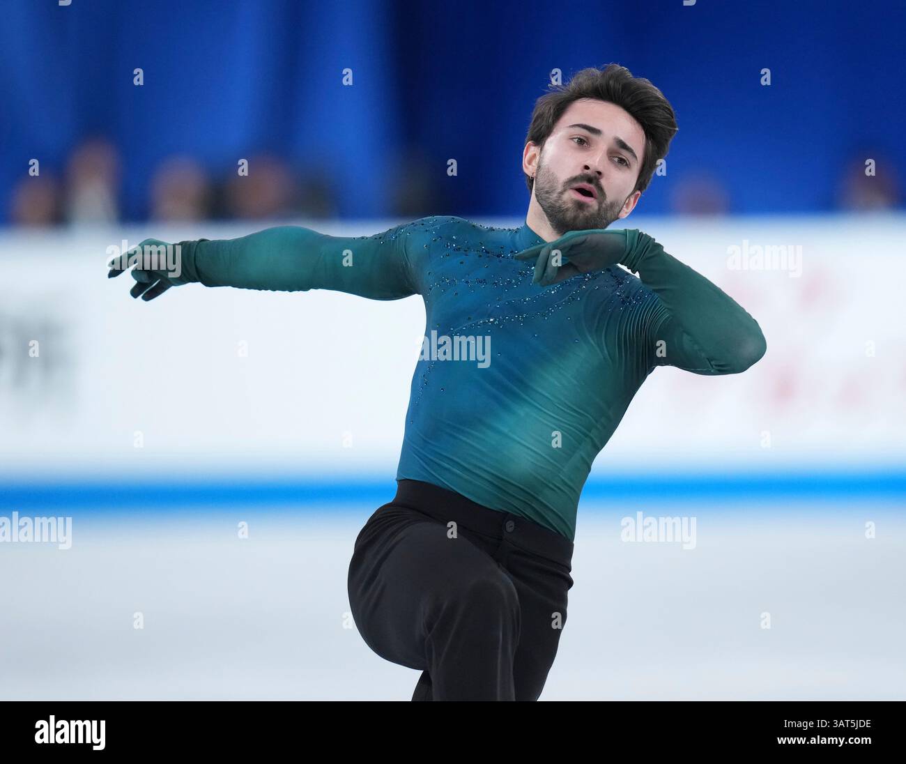 Kevin AYMOZ of France performs during Men free skating of the ISU ...