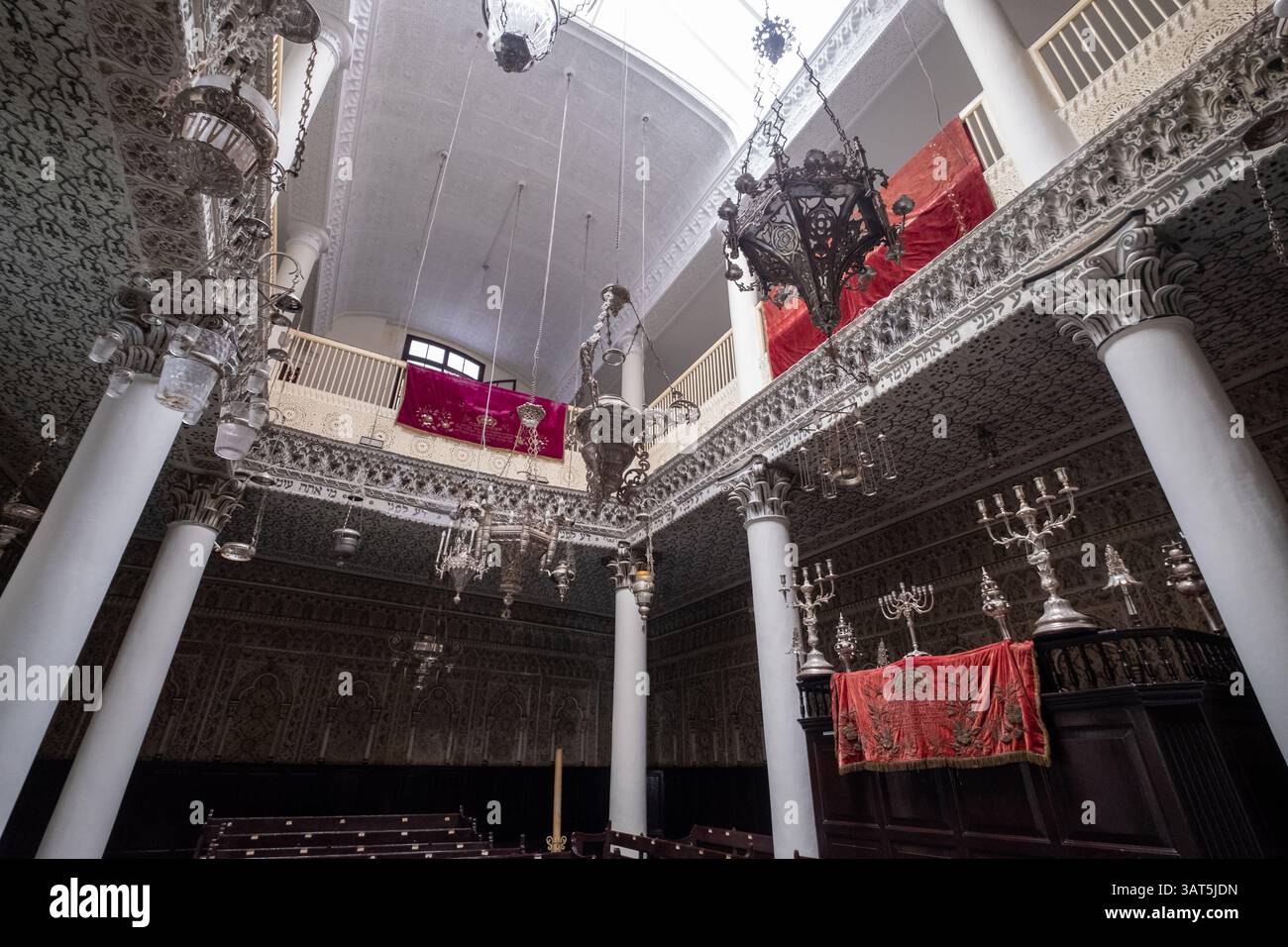 The beautiful, restored Moshe Nahon Synagogue in the historic Jewish ...