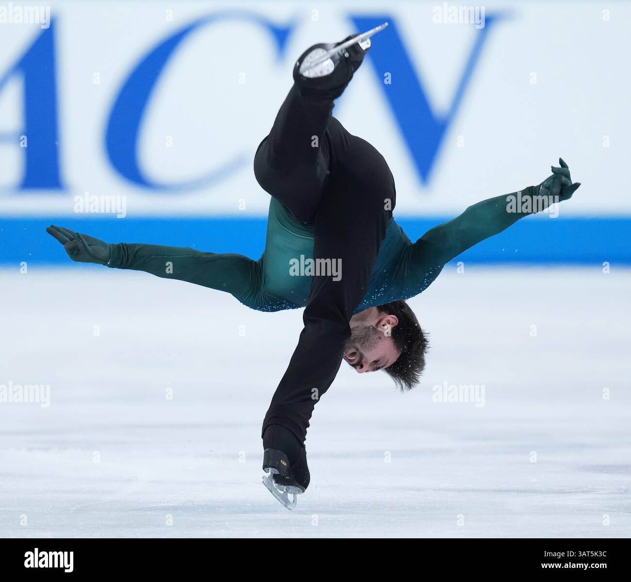 Kevin AYMOZ of France performs during Men free skating of the ISU ...