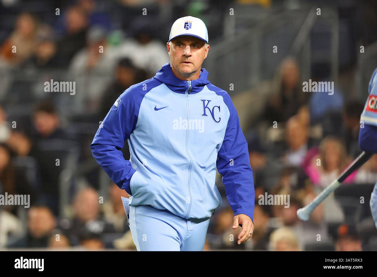 BRONX, NY - APRIL 14: Matt Quatraro #33 manager of the Kansas City ...