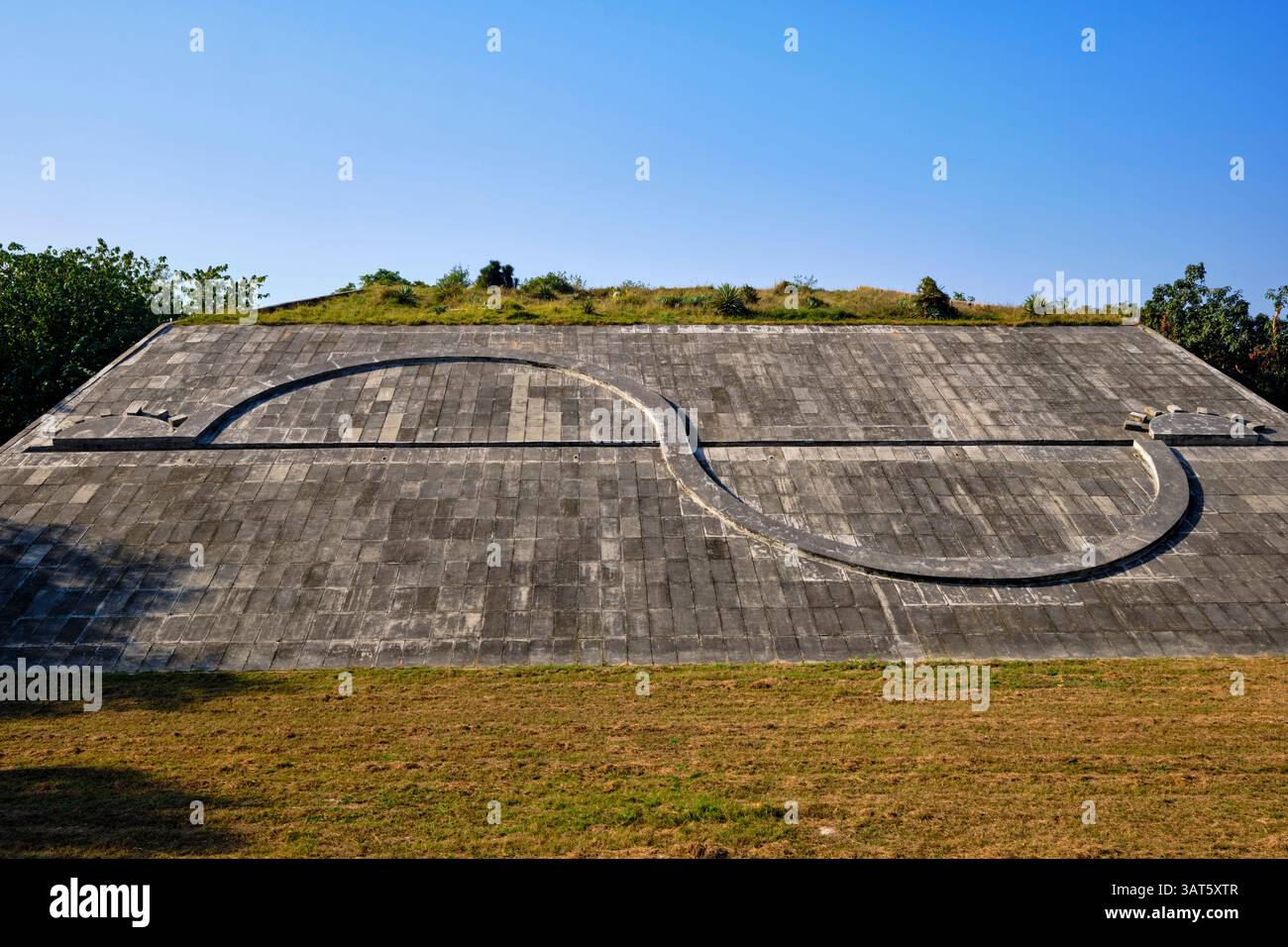 India, Punjab and Haryana, Chandigarh, Geometric Hill by Le Corbusier ...