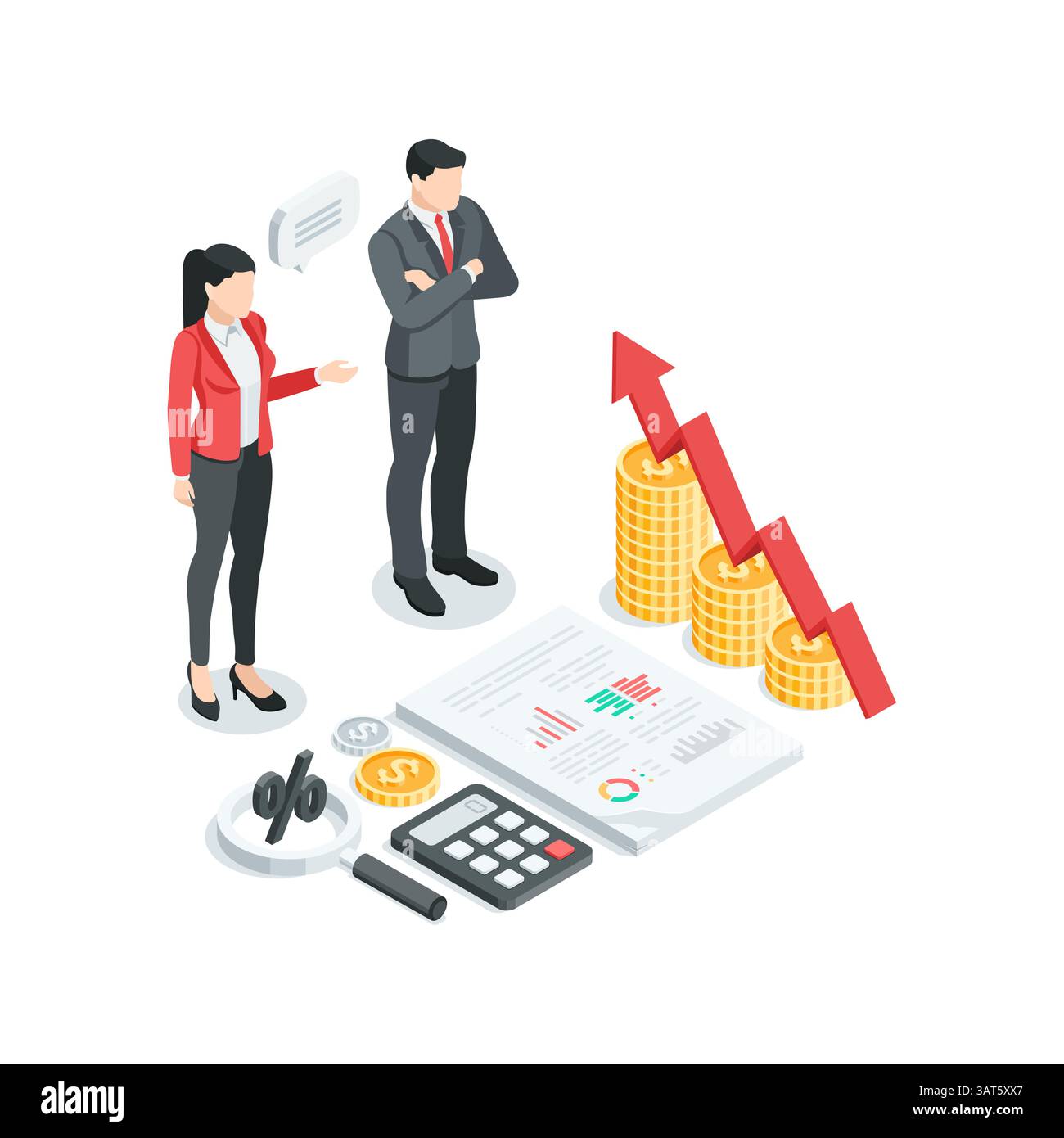 Coins white paper in Stock Vector Images - Alamy