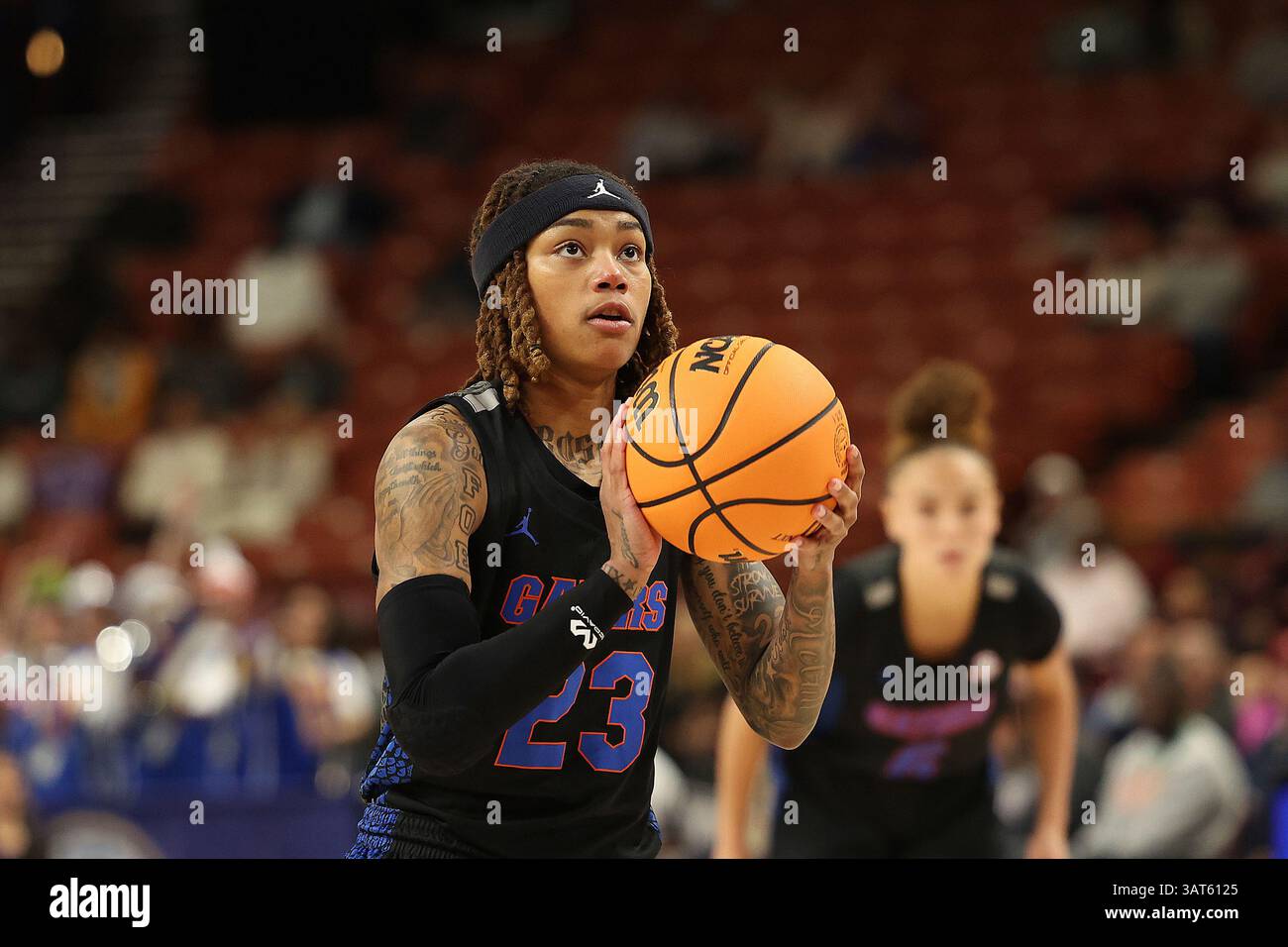 GREENVILLE, SC - MARCH 06: Florida Gators guard Liv McGill (23) during ...