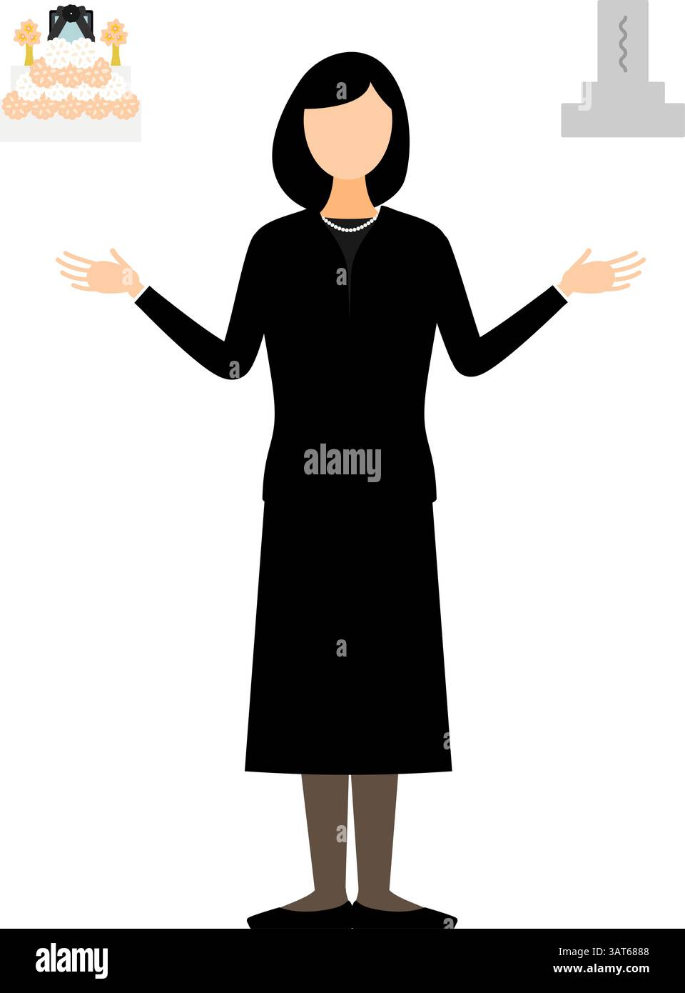 Funeral service preparation Stock Vector Images - Alamy