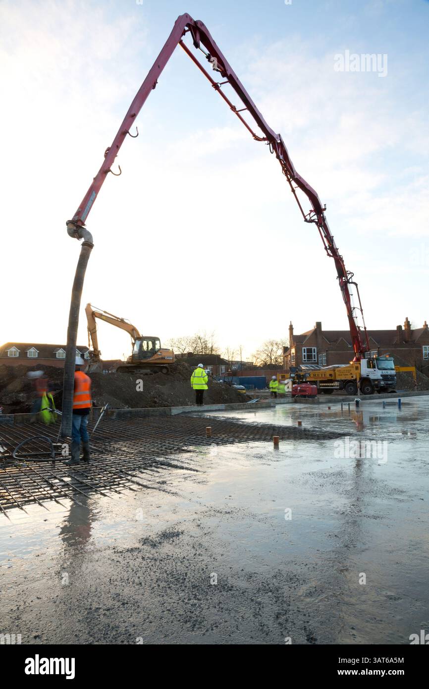 Ground work in building construction Stock Photo - Alamy