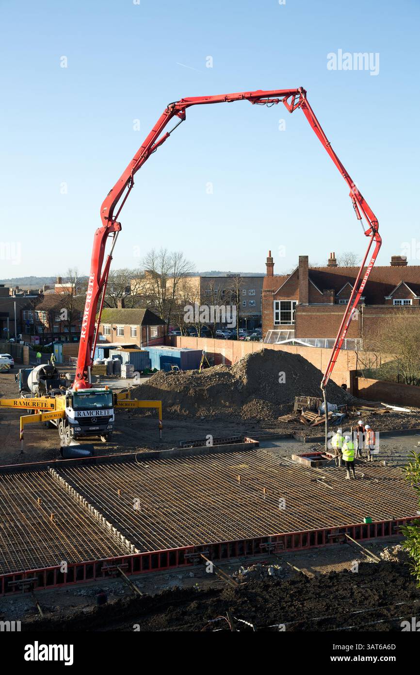 Ground work in building construction Stock Photo - Alamy