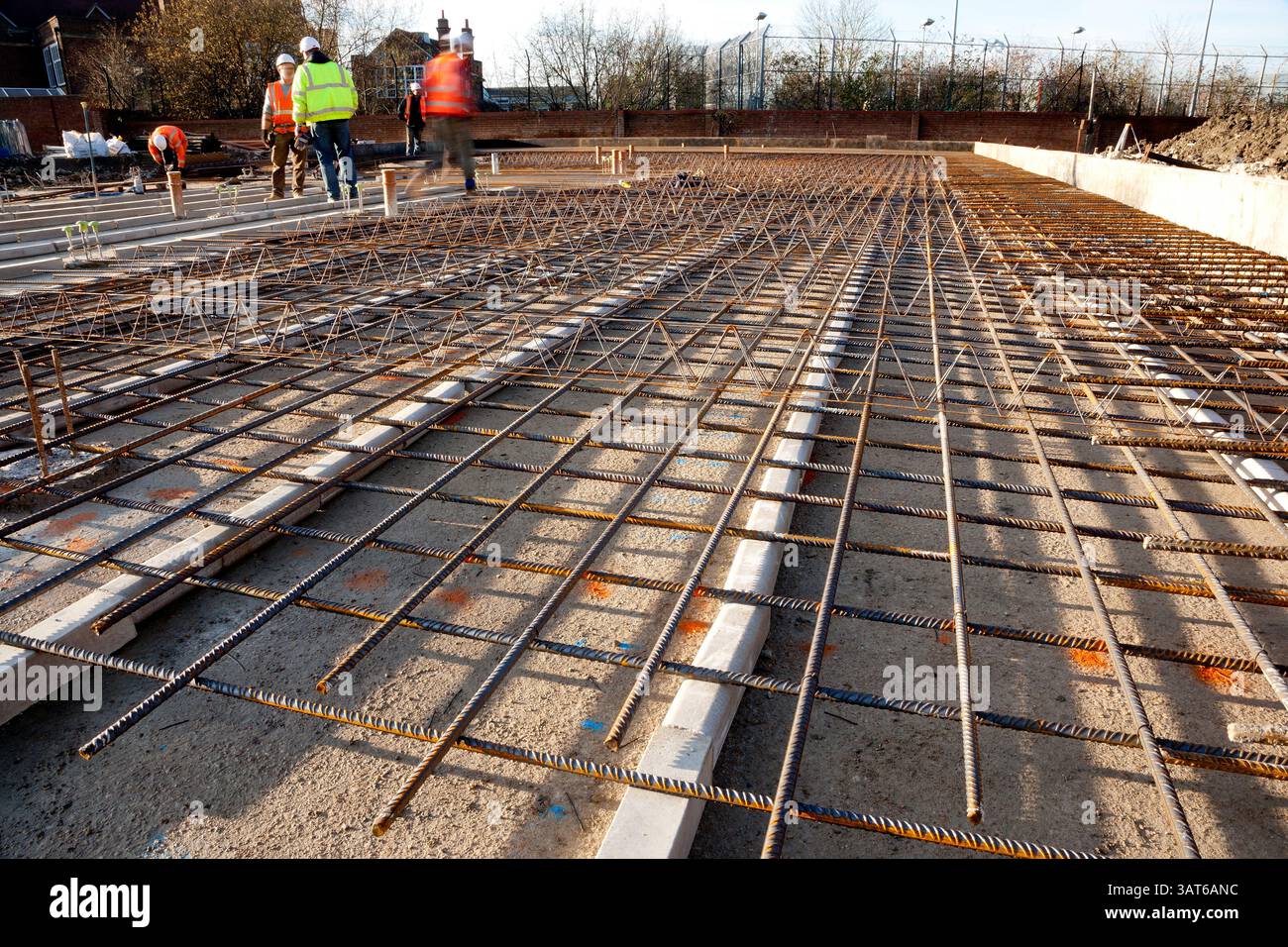 Ground work in building construction Stock Photo - Alamy