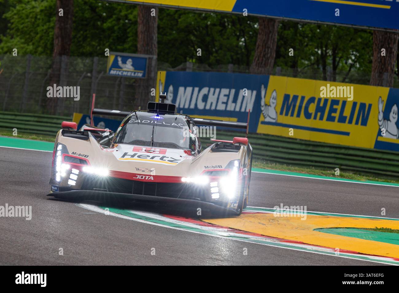Imola, Italy. 18 April, 2025. CADILLAC HERTZ TEAM JOTA #12 HYPERCAR ...