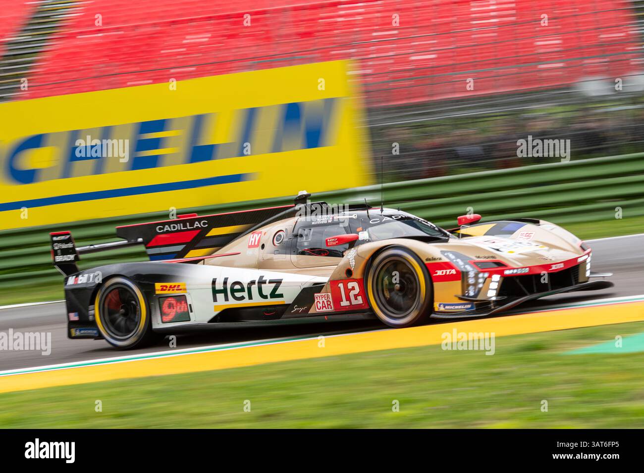 Imola, Italy. 18 April, 2025. CADILLAC HERTZ TEAM JOTA #12 HYPERCAR ...