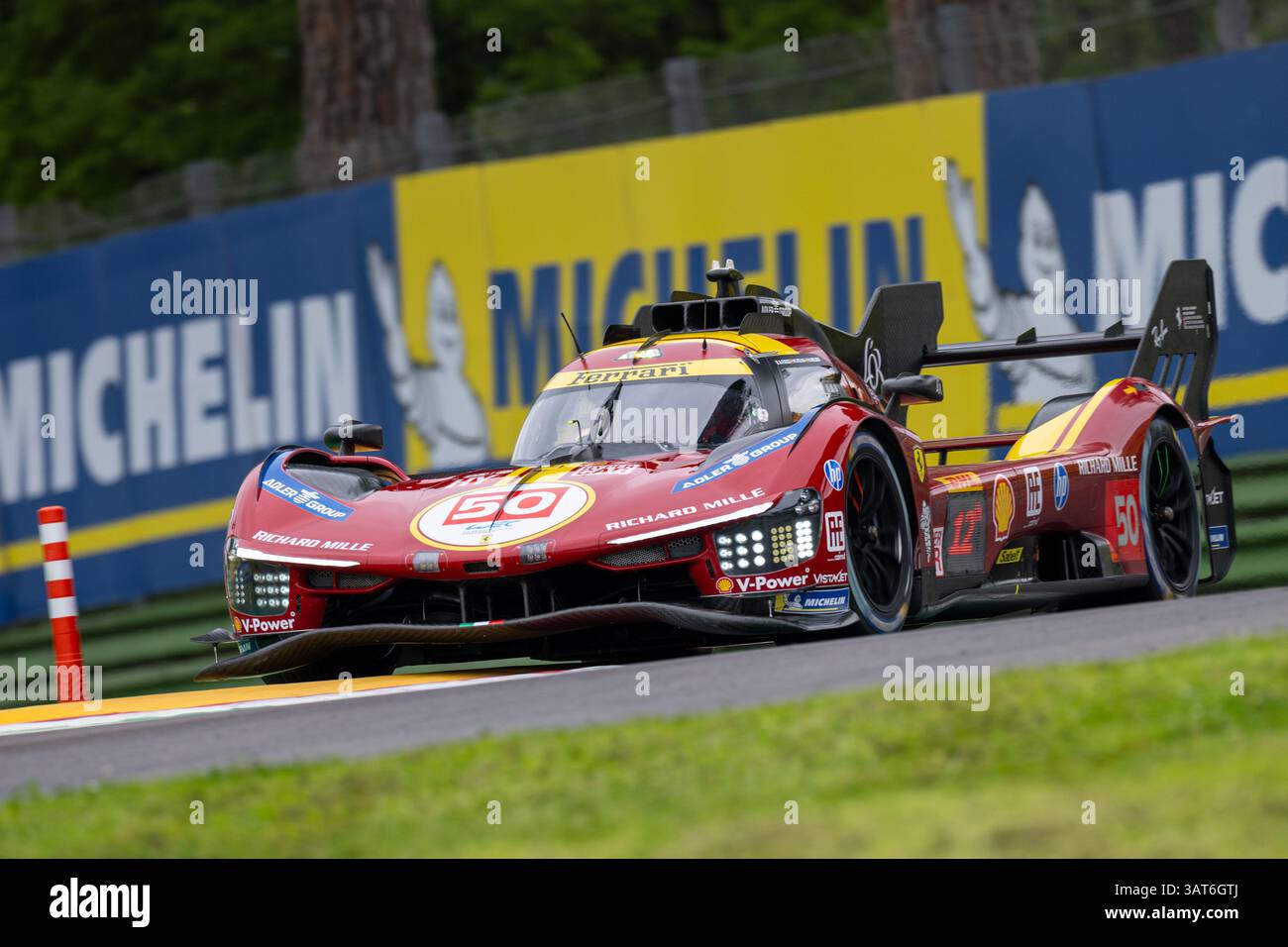 Imola, Italy. 18 April, 2025. FERRARI AF CORSE #50 HYPERCAR (FUOCO ...