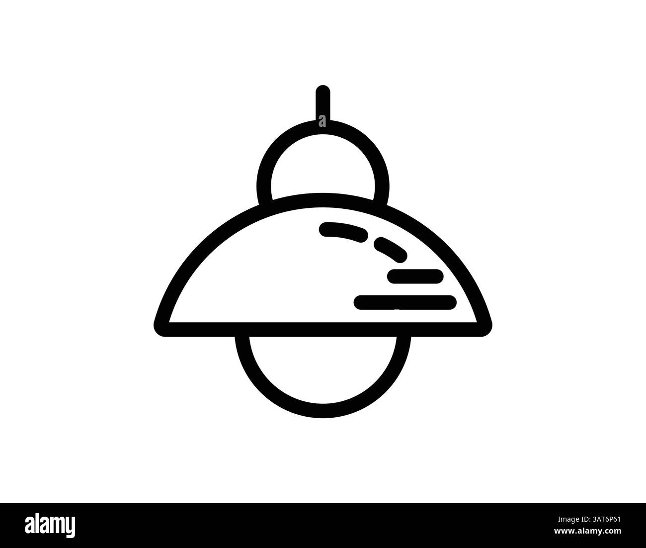 Wall lamp outline icon, Lamps and lighting devices. Simple outlined ...