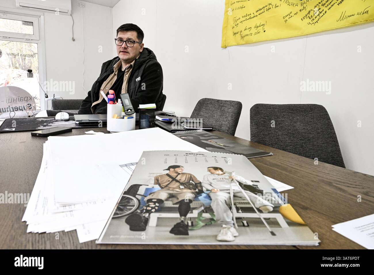 Ivan Marchak, a veteran of the Russia-Ukraine war and a former patient ...