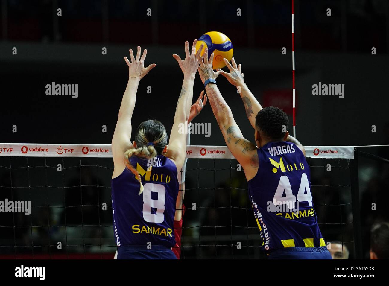 ISTANBUL, TURKIYE - APRIL 12, 2025: Asli Kalac and Melissa Vargas in ...