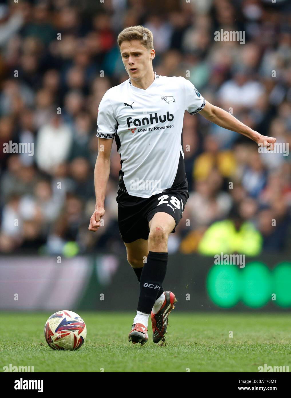 Derby County's Harrison Armstrong in action during the Sky Bet ...
