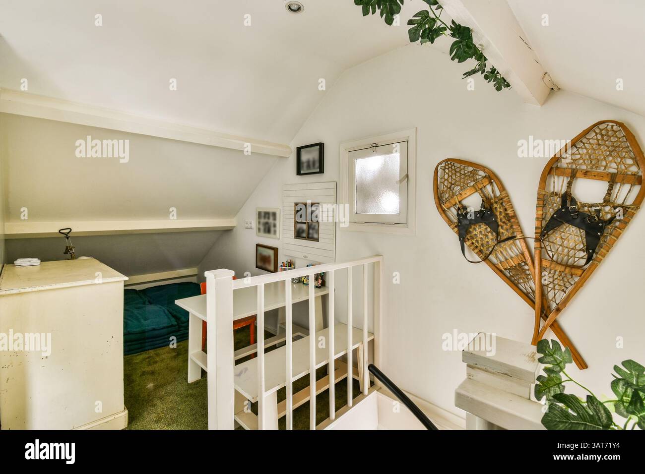 A serene and cozy interior featuring minimalist design elements, soft ...