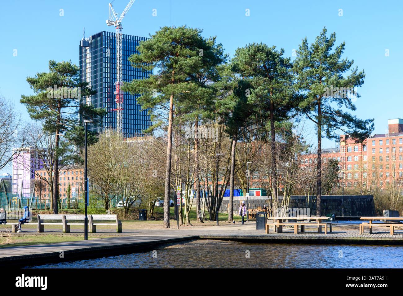 The One Port Street apartment block, under construction March 2025 ...