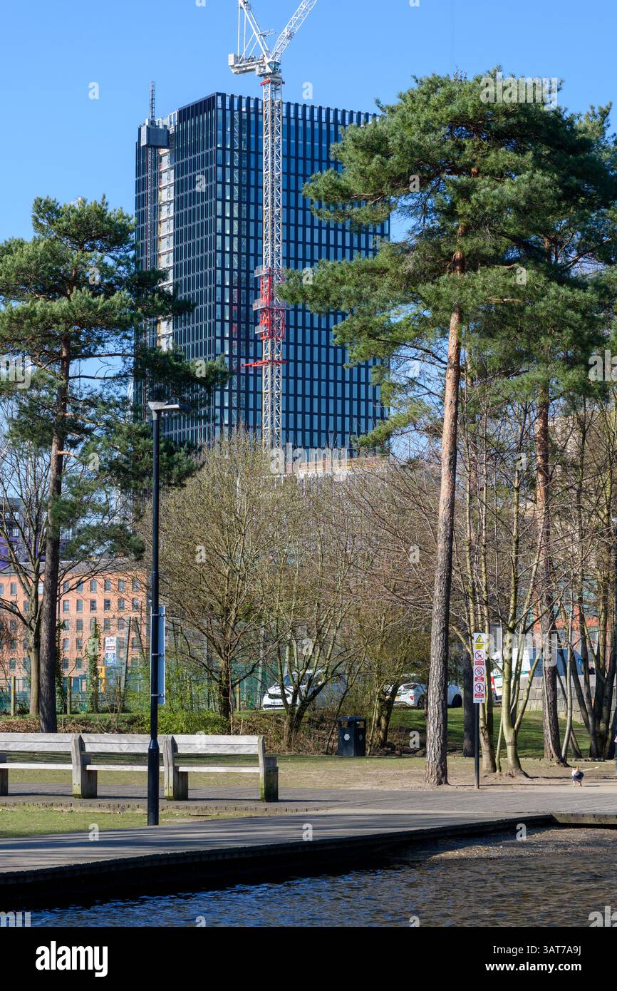 The One Port Street apartment block, under construction March 2025 ...