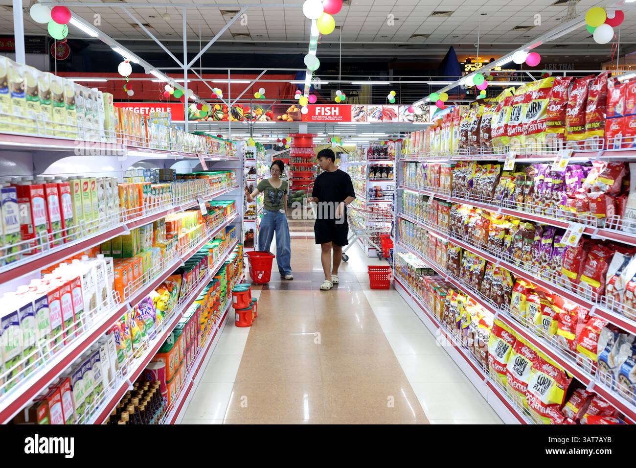 Dhaka, Bangladesh - April 18, 2025: Departmental store in an upscale ...