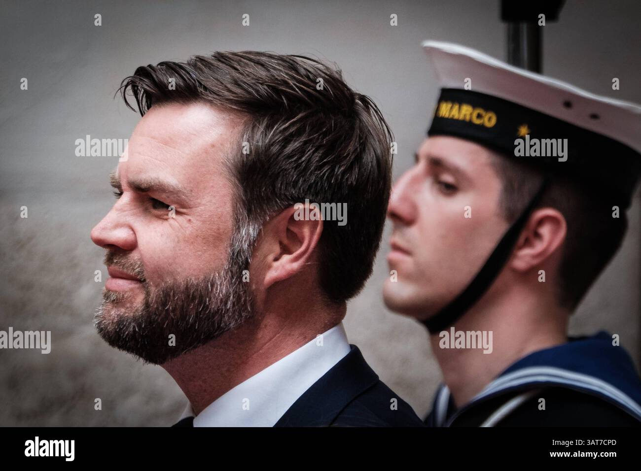 Rome, U.S. Vice President J.D. Vance on an institutional visit to Italy ...